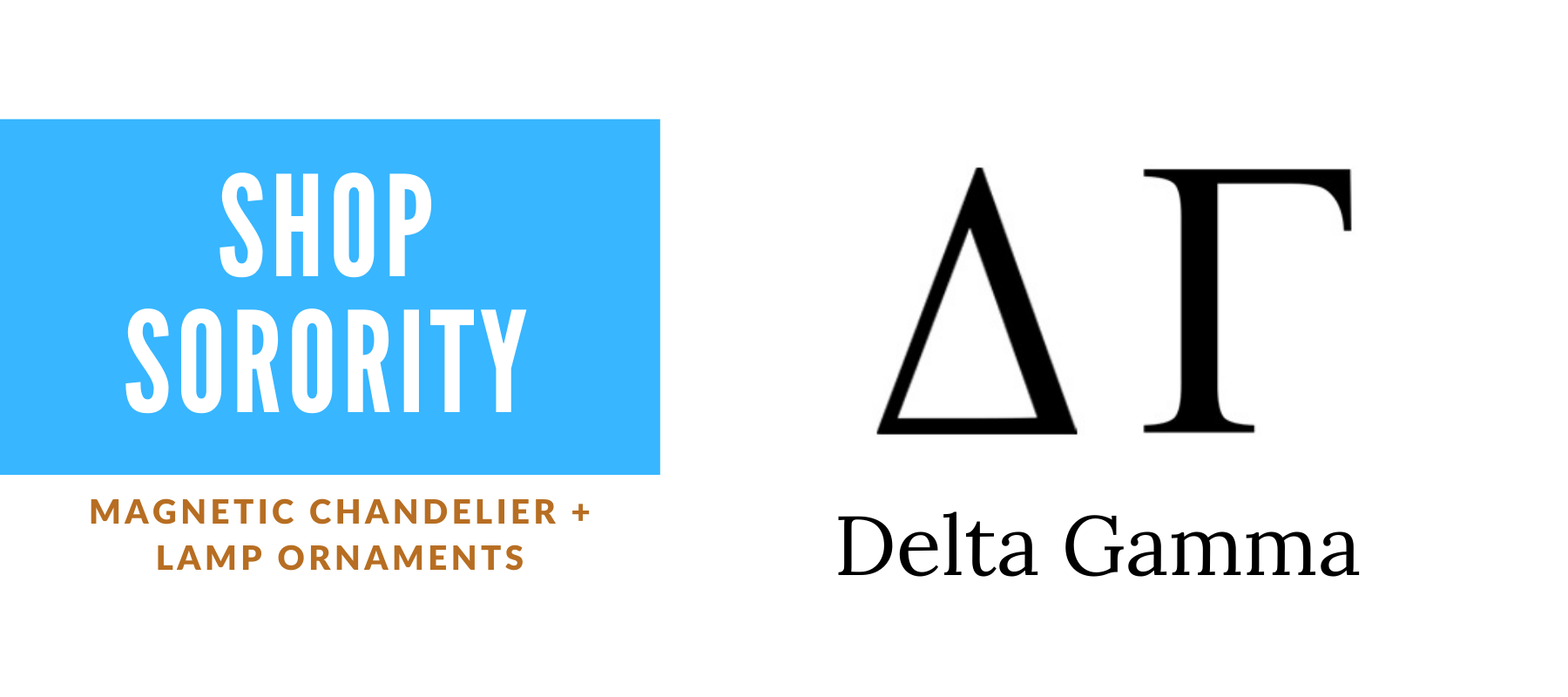 GREEK - DELTA GAMMA – MagTrim® Magnetic Chandelier Ornaments