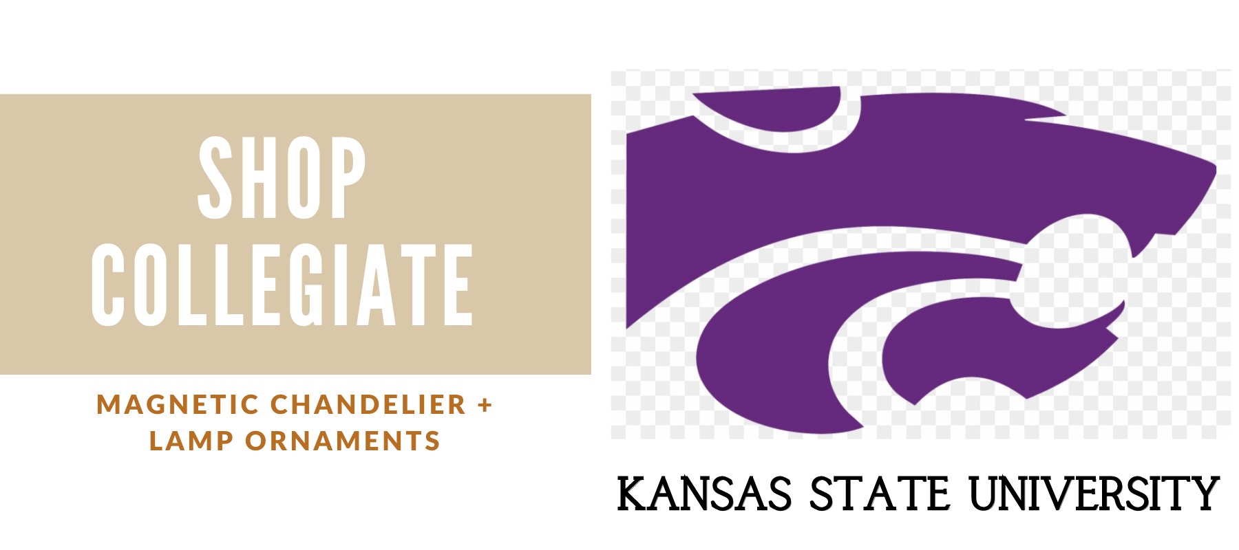 KANSAS STATE - MAGNETIC ORNAMENTS - Chandelier and Lamp Shade TrimKits ...