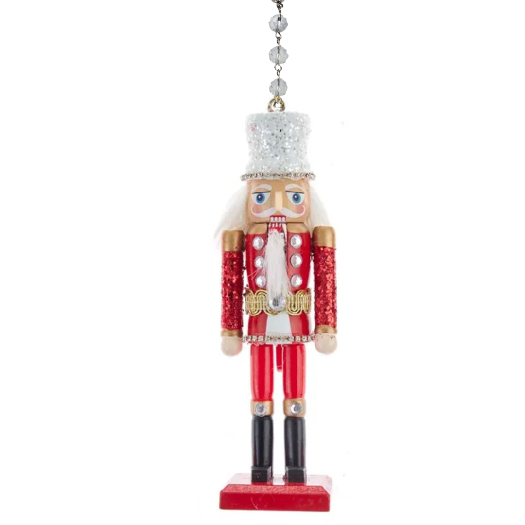 GLITTER RED + WHITE NUTCRACKER - 3 STYLES AVAILABLE (Set/1) MAGNETIC C ...
