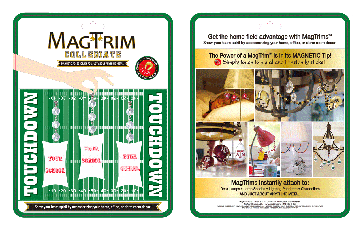 Texas Tech University - Logo Bling (set of 3) MAGNETIC ORNAMENT ...